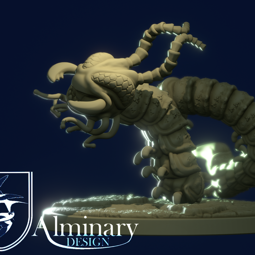 🎲 carrion crawler - tabletop miniature・ STL File for 3D printing・Cults
