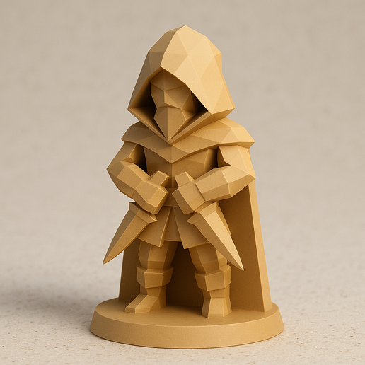 🎲 Low Poly Fantasy Heroes STL Pack - Warrior, Wizard & Rogue Miniatures ...