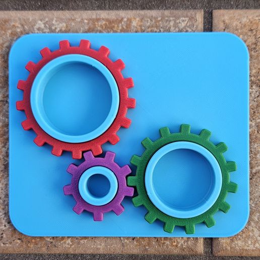 STL file Simple Gears Demo ⚙️ ・3D printing idea to download・Cults