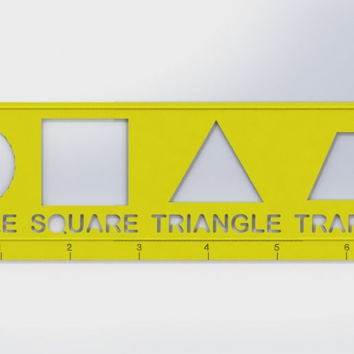 STL file Basic Geometric Forms Ruler - English_In 📏 ・3D print object to ...