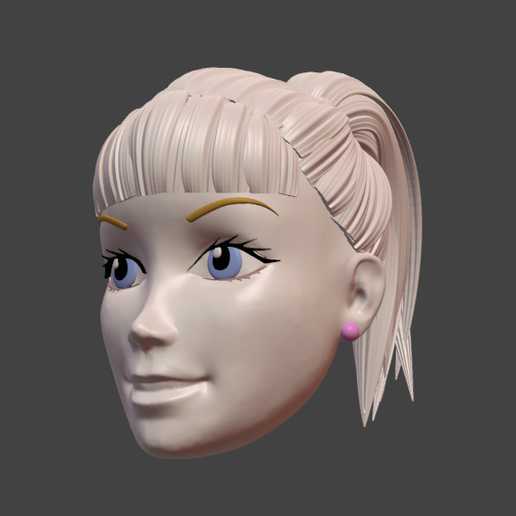 🪖 Barbie head for Cosplays・ STL File for 3D printing・Cults