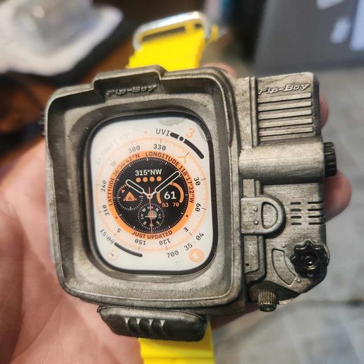 🍎 Apple Watch Ultra Series Fallout PipBoy 3000 Cover・ STL File for 3D ...