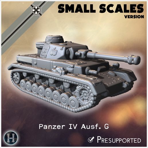 🤏 Panzer IV Ausf. G (small scales version) - Germany Eastern Western ...