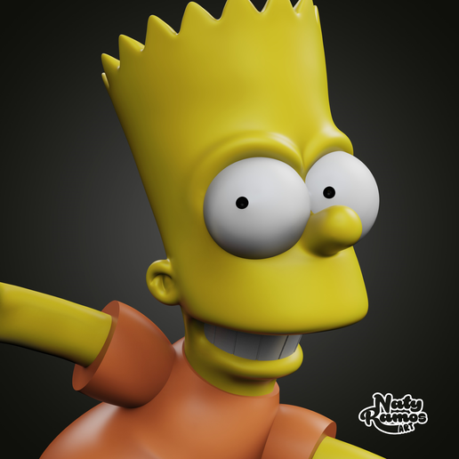 STL file BART SIMPSON 👾 (OBJ)・3D print design to download・Cults