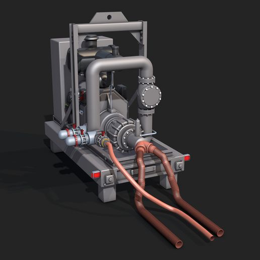 🚰 Water transfer pump・ STL File for 3D printing and CNC machining ...