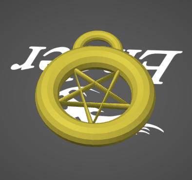 STL file Pentagram Keychain! 🗝️ ・3D printing template to download・Cults