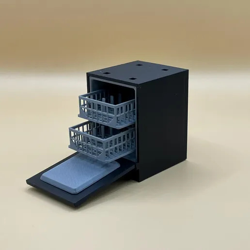 🔪 3d STL Files for Miniature Dollhouse Dishwasher - Kitchen System - 1: ...