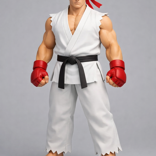 👾 Ryu - Street Fighter・ 3MF File for 3D printing・Cults