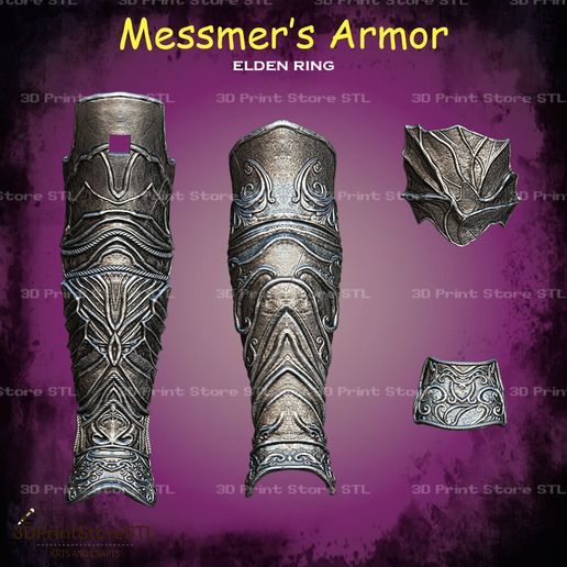 💍 Messmer Armor Cosplay Elden Ring - STL File 3D print model・ 3D File ...