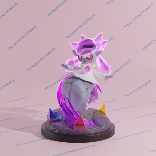 🐉 Diancie pokemon 3D print model presupported・ STL File for 3D printing ...