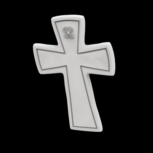 Cross with Floral Details 3D Print Model・ STL File for 3D printing・Cults