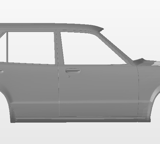 Archivo STL 1:24 Mazda RX3 Wagon - Sin capó - "Carrocerías a escala" 🚗 ...