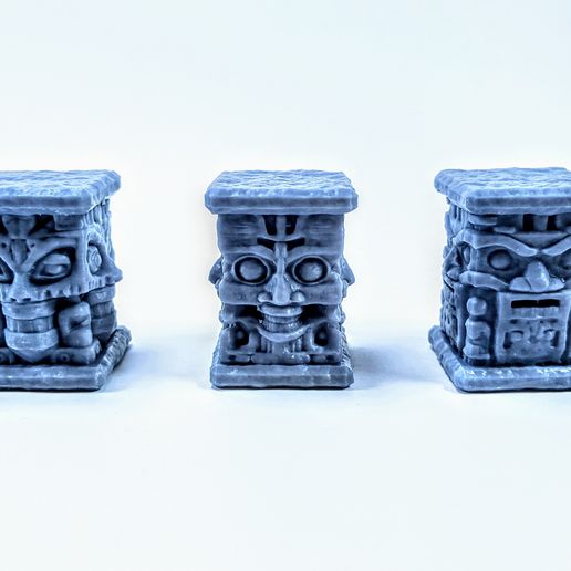 3D file Totem Guardian Pillar Set 🎲 ・3D print model to download・Cults