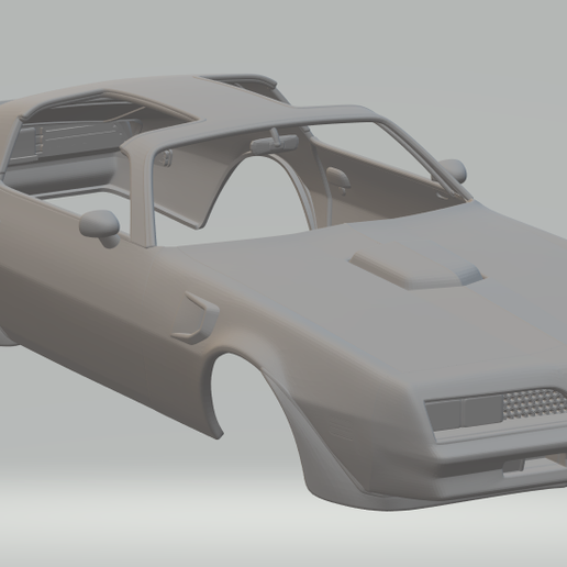 🚗 pontiac firebird trans am 77・ STL File for ・Cults