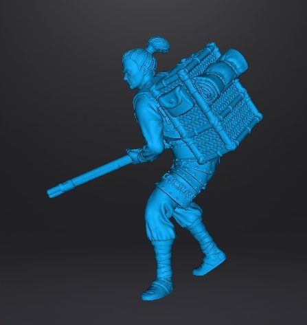 🫡 JAPANESE SOLDIER WITH MUSKET MINIATURE MODEL FANTASY GAMES RPG・ STL ...