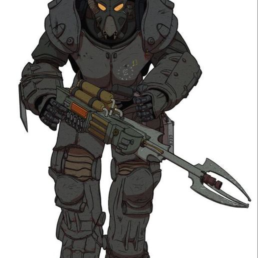 🫡 Enclave Soldier PA from Fallout・Free OBJ File for 3D printing・Cults