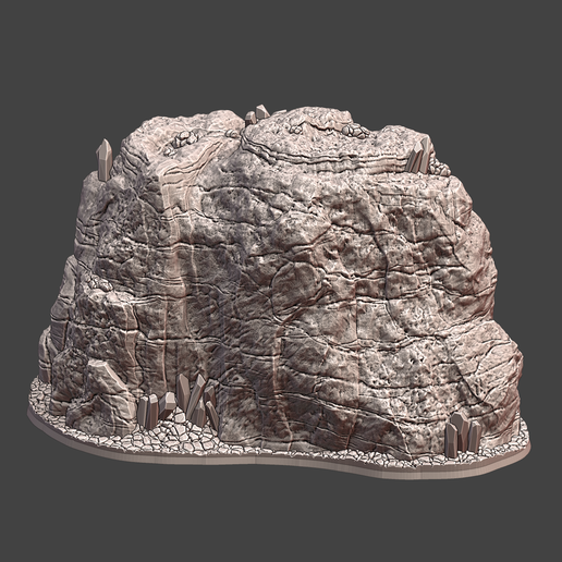 🪨 Shroudfall Terrain - Large Rock・ STL File for 3D printing・Cults