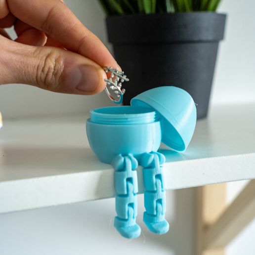 🥚 FLEGGY - Flexible Easter Egg - Screw-Top Container & Fidget Toy・ STL ...