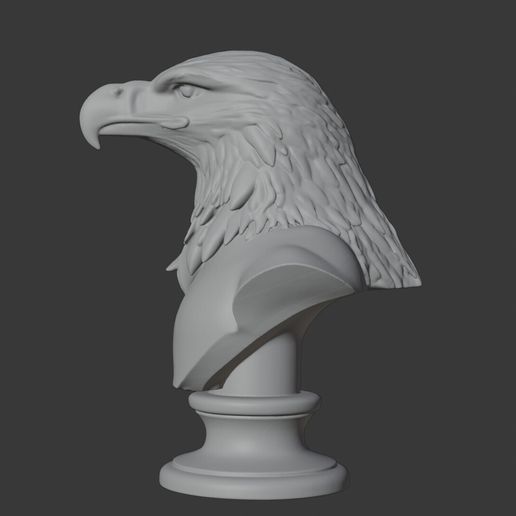 🦅 Eagle Head Bust 3D STL Printable - Bust 3D Model STL・ STL File for 3D ...