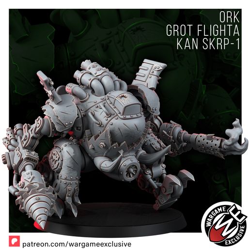 🎲 ORK GROT FLIGHTA KAN SKRP-1・ 3D File for 3D printing・Cults