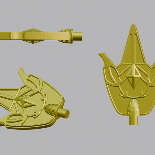 Archivo STL Thunderzord Trident Tail (Power Ranger) 🔱 ・Plan imprimible ...