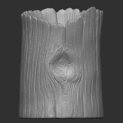 🌳 Tree Trunk Pencil and Pen Holder printable STL File・Free 3D File for ...