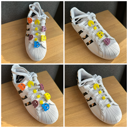 👟 Pac-Man shoe charm・Free STL File for 3D printing・Cults