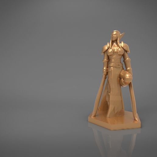 3D file ELF WARRIOR FEMALE CHARACTER GAME FIGURE 3D print model 🧝 ・3D ...