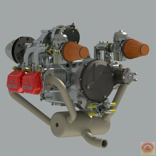 🛩️ ROTAX 912 ULS - AIRPLANE ENGINE・ STL File for 3D printing・Cults