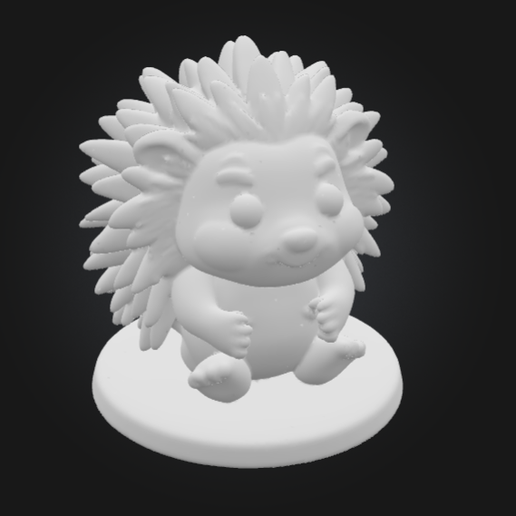 🦔 Chibi animal - Snuzz the hedgehog・ STL File for 3D printing・Cults