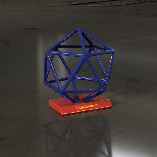 🎒 Icosahedron・ STL File for 3D printing・Cults