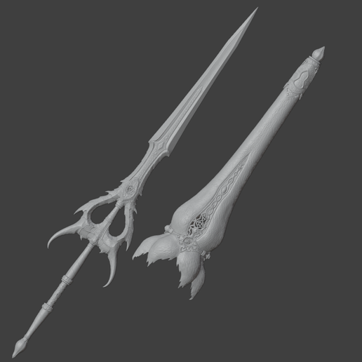 3D file Lala Ornithocton - Lala Barina's Long Sword - Monster Hunter ...