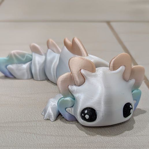 🦎 Axolotl Tadpole Flexi・3D Print with the A1 3D printer・Cults