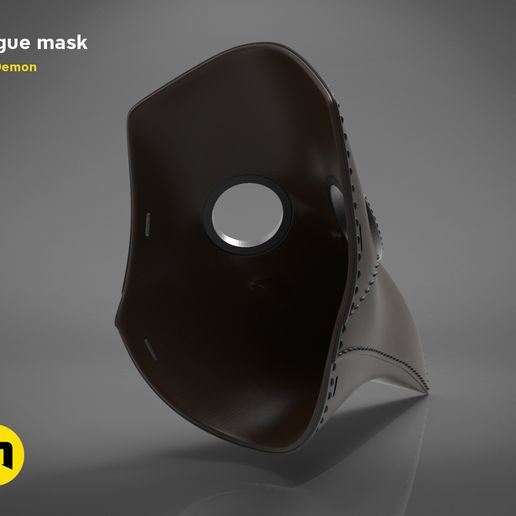 🪖 Plague mask・ 3D File for ・Cults
