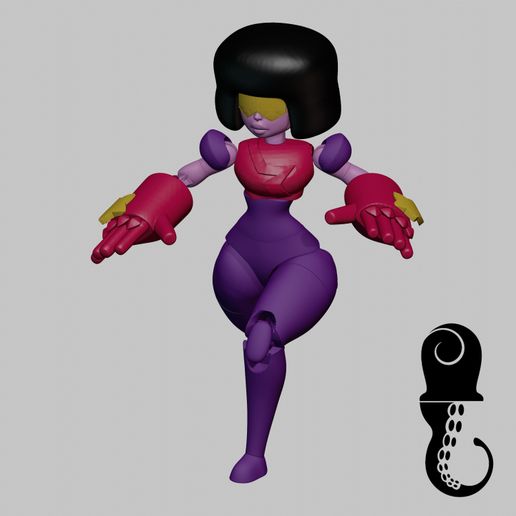 👾 Garnet_Action_Figure・Free STL File for 3D printing・Cults