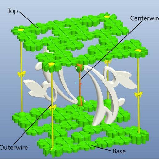 🪄 Magic Easter Bunny-Tensegrity Anti-Gravity Levitation Rabbit・ STL ...