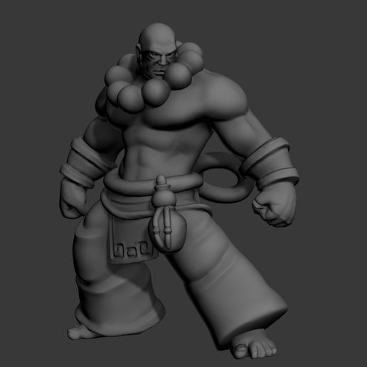 🎲 D&D Goliath Monk・Free STL File for 3D printing・Cults