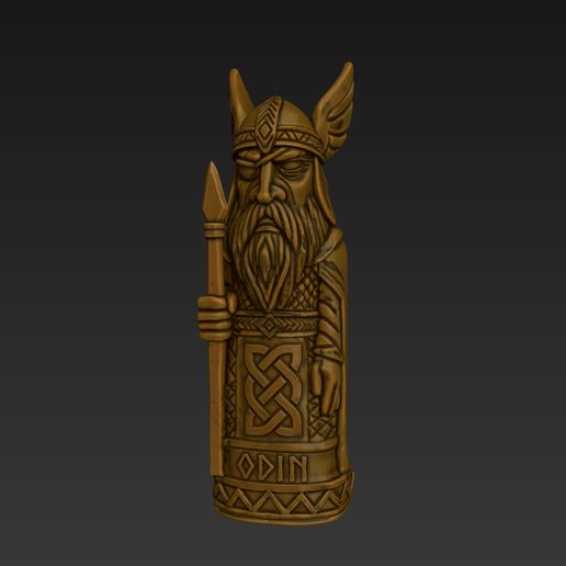 🗿 Odin totem style statue・ STL File for 3D printing・Cults
