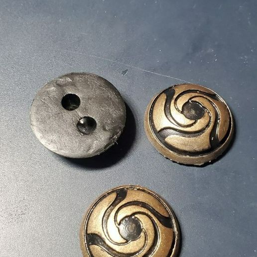 STL file Jujutsu Kaisen Uniform Buttons - Authentic Details for Fans ...