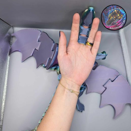 🐉 Flexi Dragon Finger Arm Puppet・ STL File for 3D printing・Cults
