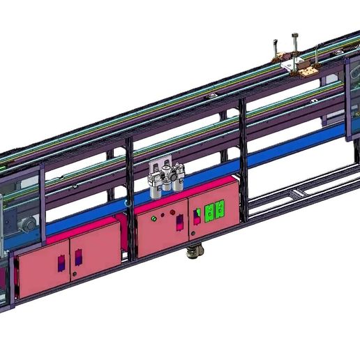 🛠️ Multi-Level Conveyor System with Vertical Lift 3D CAD Model ...