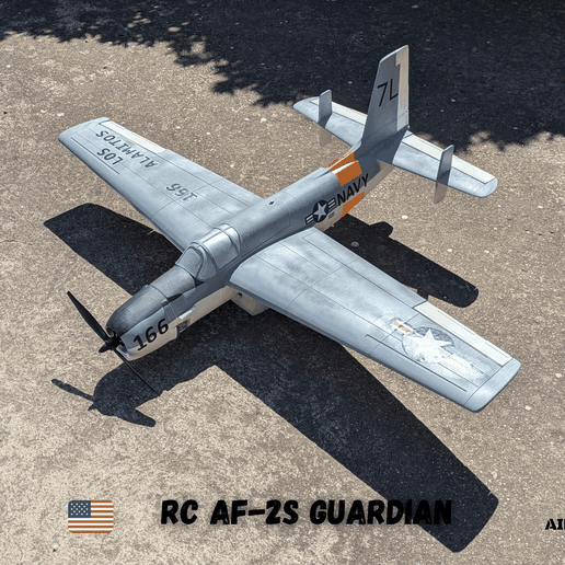 🚁 RC Grumman AF guardian - Flying model・ STL File for 3D printing・Cults