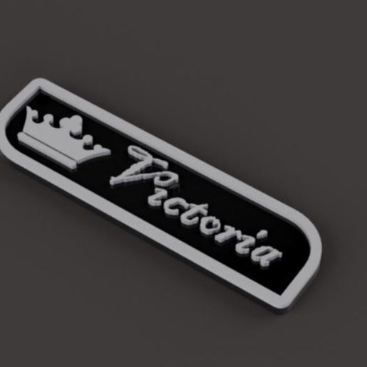 🔑 Victoria Key chain・ STL File for ・Cults