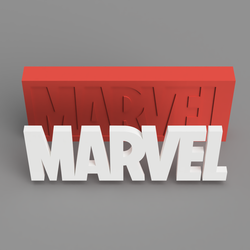 marvel logo white background