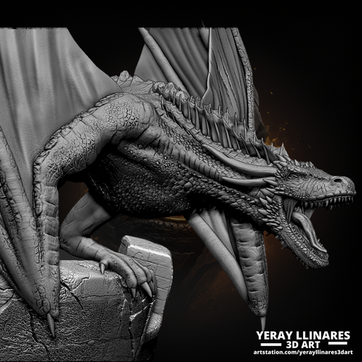 🐉 Drogon - Game of Thrones・ STL File for 3D printing・Cults