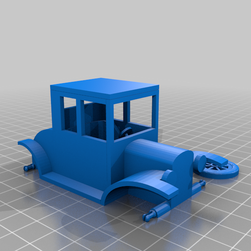 🚙 Ford Model T Coupe Car・Free STL File for ・Cults