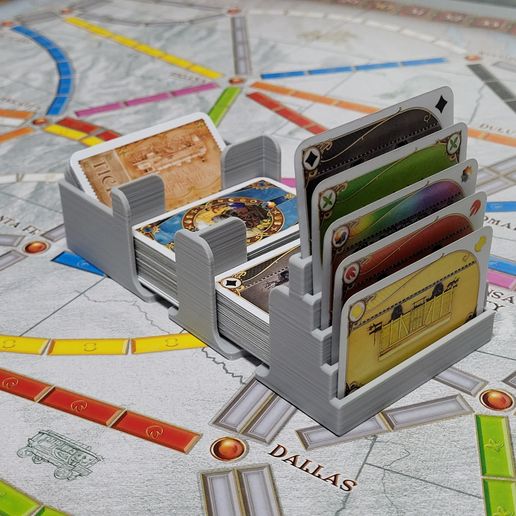 🎫 Ticket to Ride compatible Draw and discard station, card tray for ...