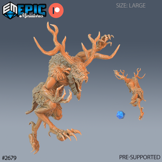 🎲 Wendigo Jumping ‧ DnD Miniature ‧ Tabletop Miniatures ‧ Gaming ...
