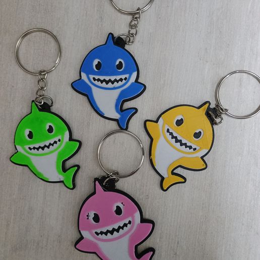 👶 Baby Shark Keychains Pack - Pack Baby Shark Keychains・Archivo STL ...