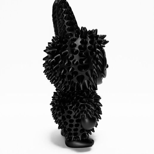 👾 Black Labubu Punk Grunge Thorn The Monsters toy・ STL File for 3D ...